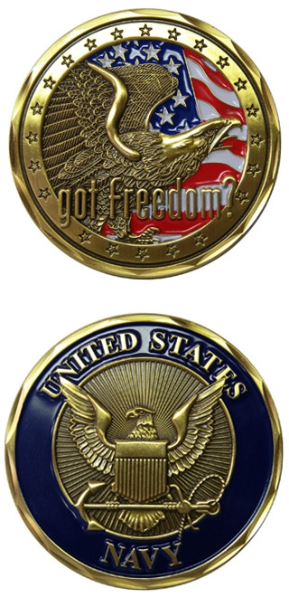 US Navy We Own The Seas Challenge Coin - Meach's Military Memorabilia ...