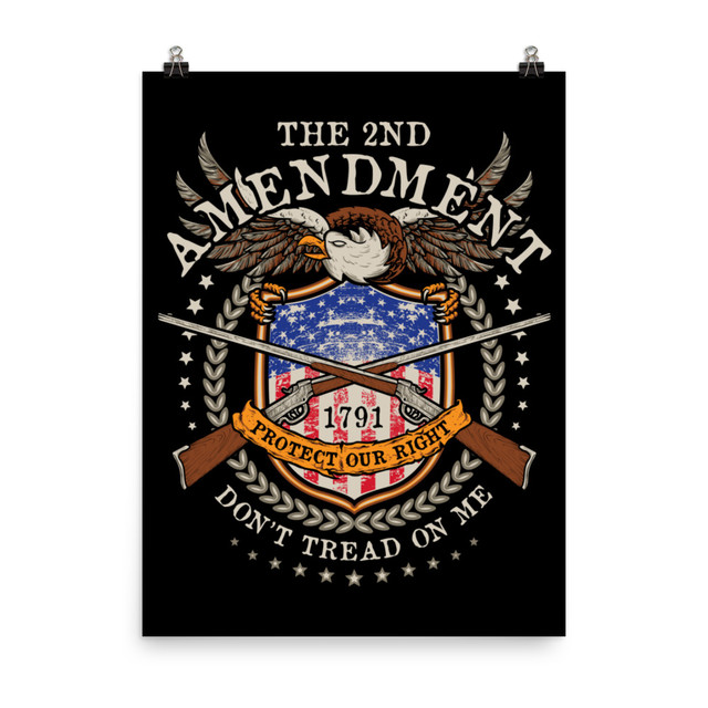 2ND AMENDMENT Metal Wall Sign (12X18) - Meach's Military Memorabilia & More
