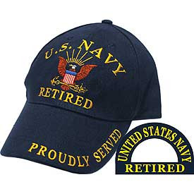U.S. Navy Retired "Proudly Served" Baseball Cap - Meach's Military ...
