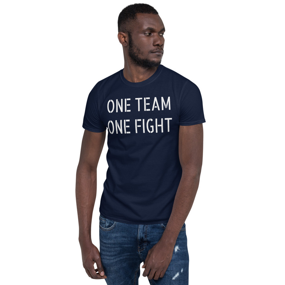 One Team One Fight (Text) Short-Sleeve Unisex T-Shirt - Meach's ...
