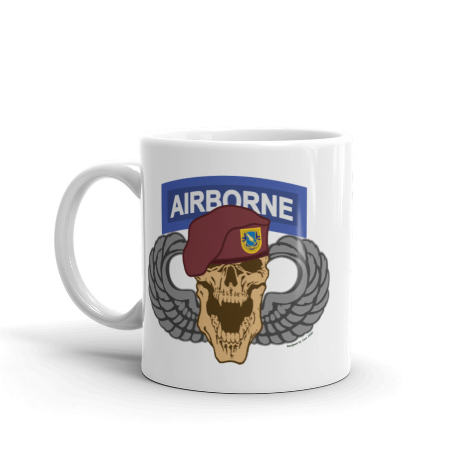 2-504 Airborne Skull Mug - Meach's Military Memorabilia & More