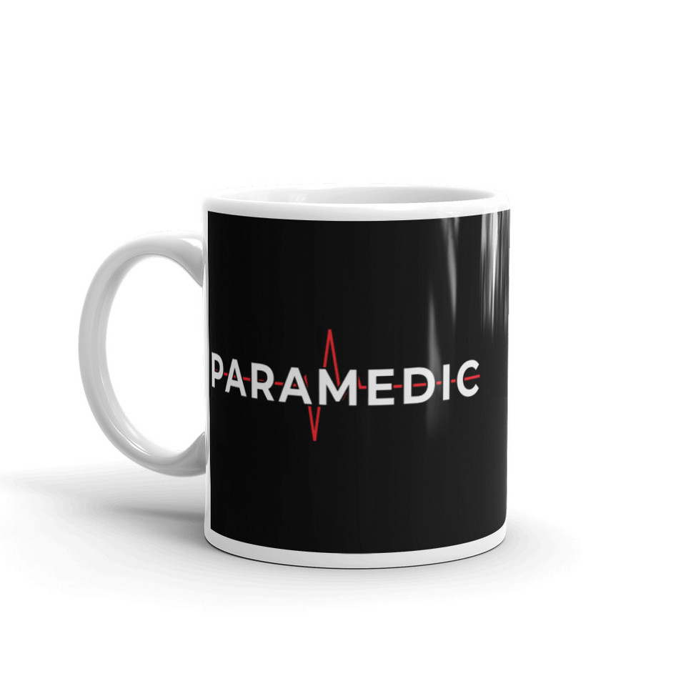 Paramedic (Version 2 Continuous) White glossy mug - Meach's Military ...