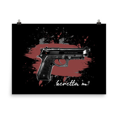 Beretta M9 Poster - Meach's Military Memorabilia & More