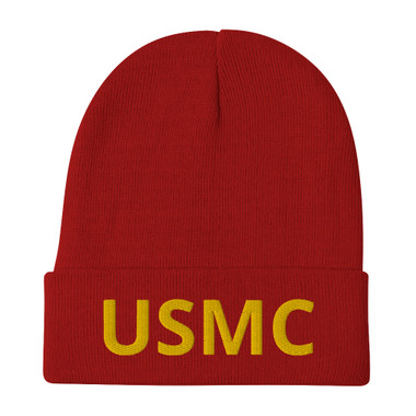 USMC Embroidered Beanie - Meach's Military Memorabilia & More
