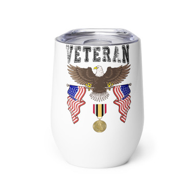 Iraq Veteran Wine tumbler - Meach's Military Memorabilia & More