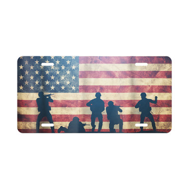 American Warriors Vanity license plate - Meach's Military Memorabilia ...
