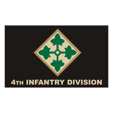 4th Infantry Division 3X5 Flag - Meach's Military Memorabilia & More
