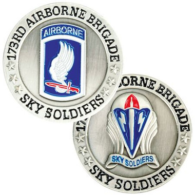 U.S. Army 173rd Airborne Brigade Challenge Coin - Meach's Military ...