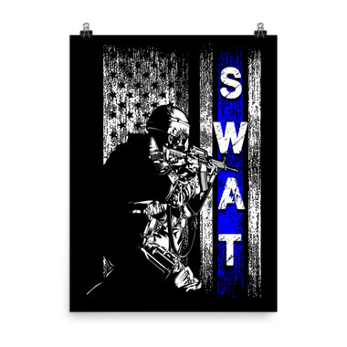SWAT (Police Blue Line) Poster - Meach's Military Memorabilia & More
