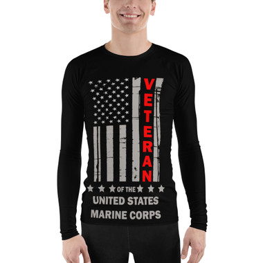 Veteran of the US Marine Corps Men's Rash Guard - Meach's Military ...