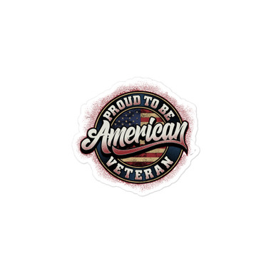 Proud to be American Bubble-free sticker - Meach's Military Memorabilia ...