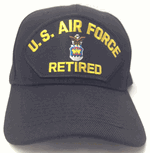 US AIR FORCE RETIRED Baseball Cap - Meach's Military Memorabilia & More