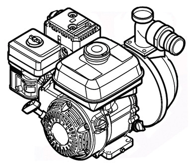 Multiquip QP2HLF - Pump-Cent QP2H Less Frame for WT5C