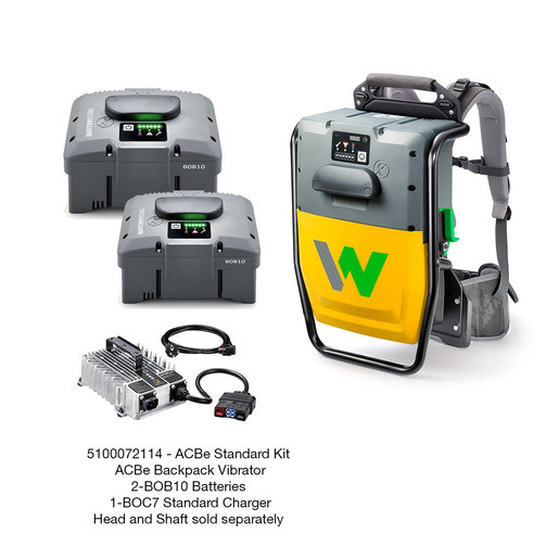 Wacker Neuson 5100072118 - ACBe Battery Powered Backpack Vibrator Quick ...