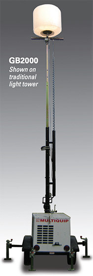 Multiquip GloBug - 2000 Metal Halide, Diffused Balloon Light Tower ...