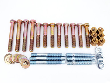 SBC Small Block Chevy HD Ram Horn Exhaust Manifold Bolt & Stud Kit