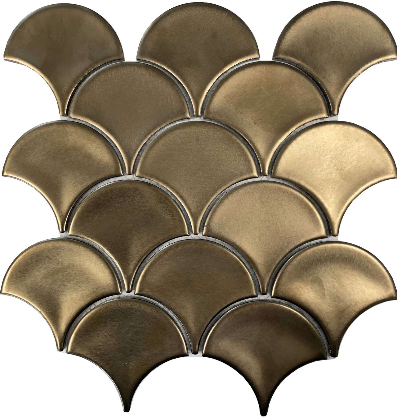 Gloss White Fish Scale Mosaic Tiles | ExoTiles Australia