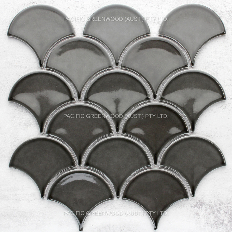 Bronze Fish Scale Mosaic Tiles | ExoTiles Australia