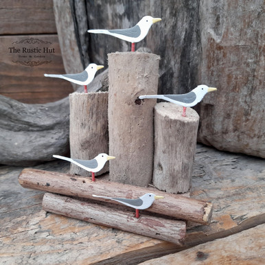 Seagulls on Lookout - The Rustic Hut