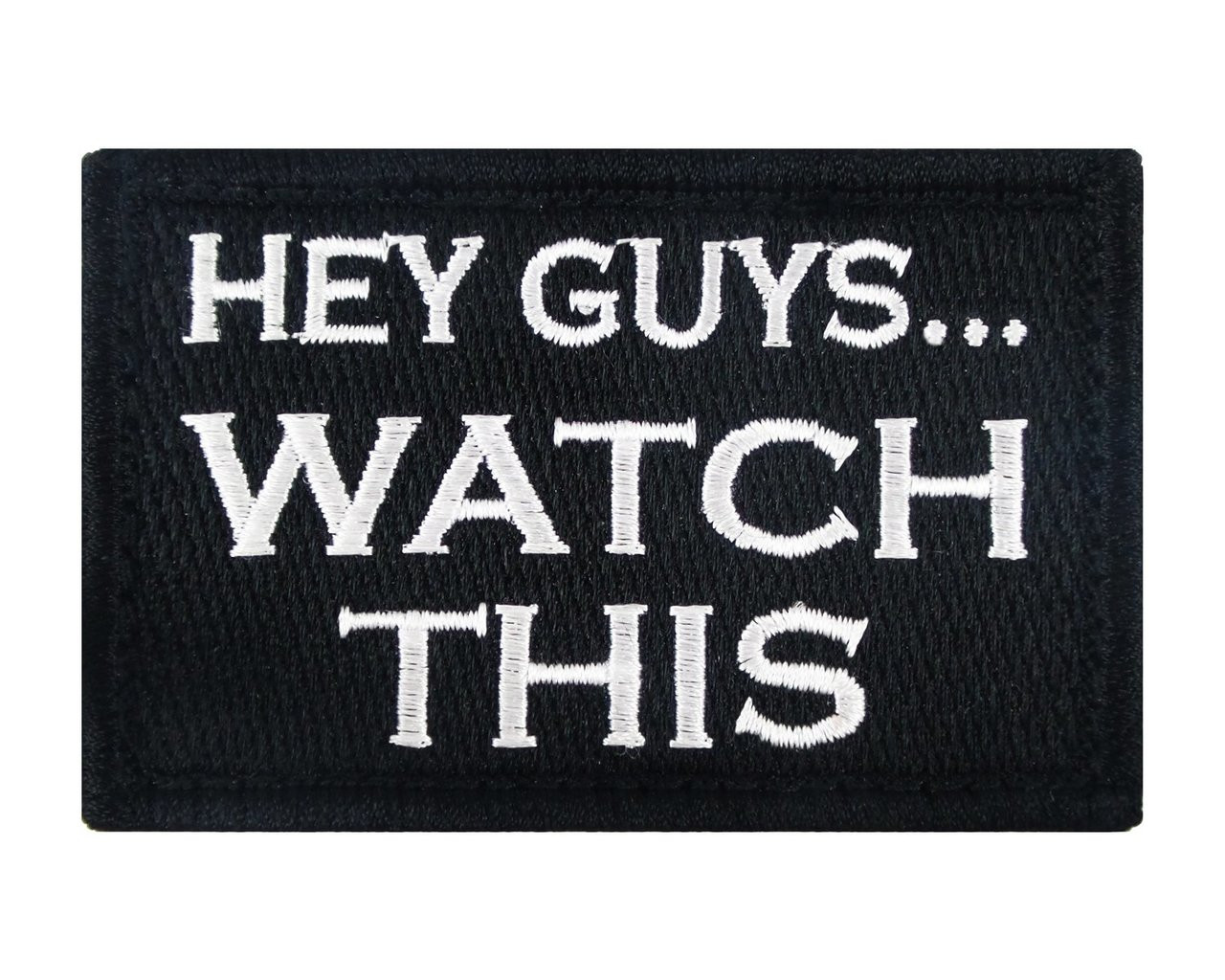 Hey Guys... Watch This Tactical Velcro Fully Embroidered Morale Tags ...