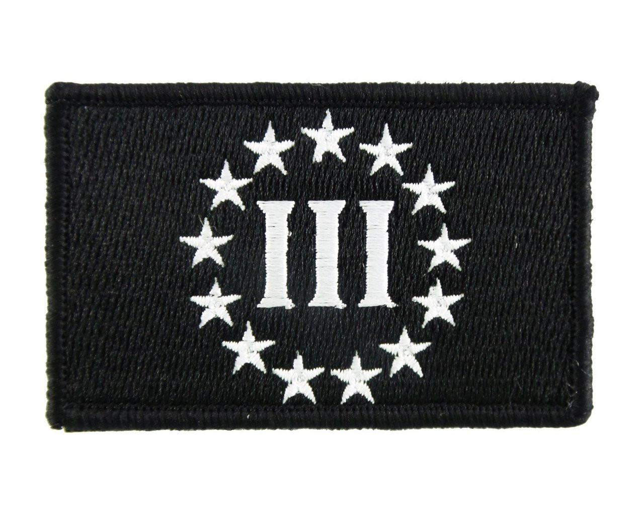 Three Percent Threeper Embroidered Velcro Morale Patch - Morale Tags