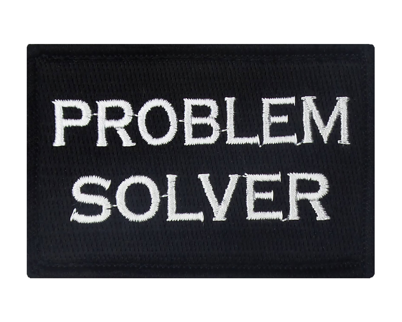 Problem Solver Tactical Velcro Fully Embroidered Morale Tags Patch ...