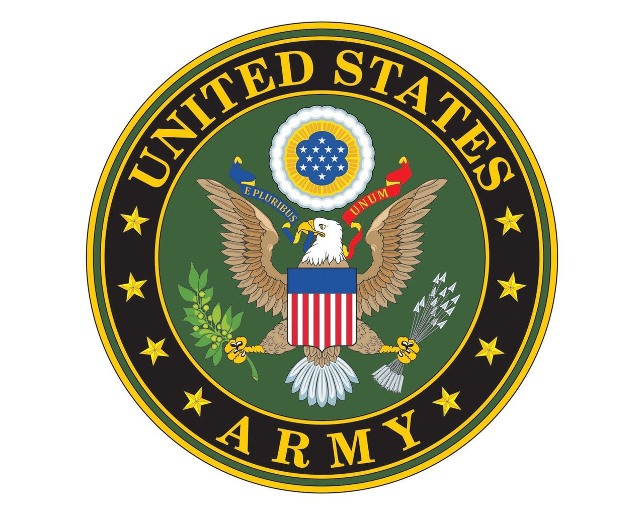 Army Emblem US Army Logo Vinyl Decal Sticker for Cars Trucks Laptops ...
