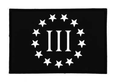 Three Percent Threeper PVC Tactical Velcro Morale Tags Patch - Morale Tags