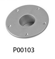 Embedded base for removable pedestals