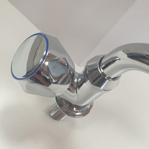 Single Cold or Hot Only Pillar Tap with Tall Swivel Spout