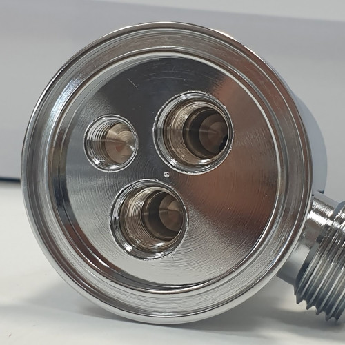 Chromed Bulkhead Ceramic Mixer Shower Tap