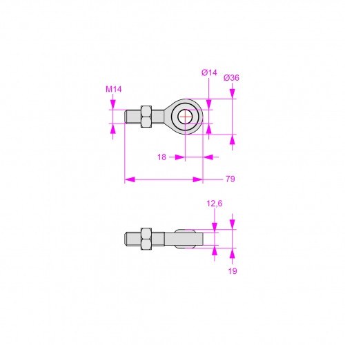 Electric Lifting Strut Thrust 1000kg