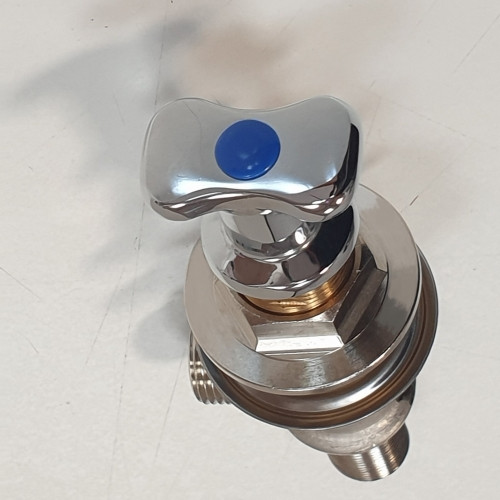 Recessed Cold Only Tap in White Transom Housing