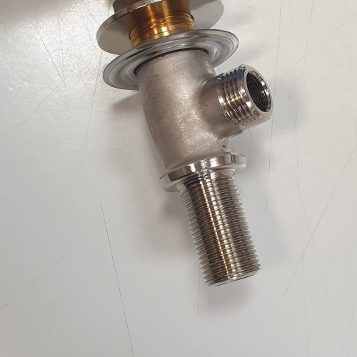 Recessed Cold Only Tap in Black Transom Housing