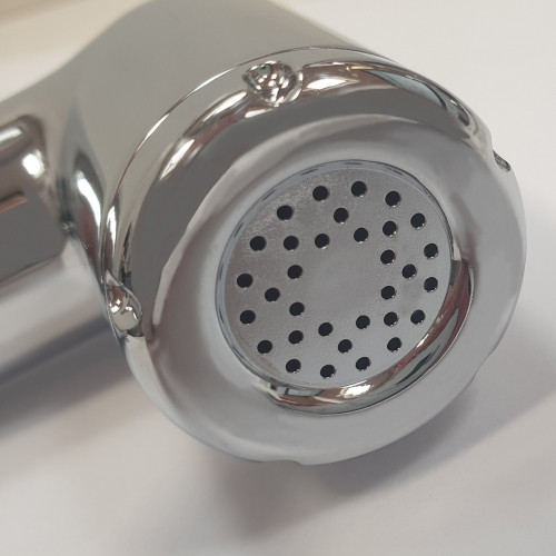 minimalistic elbow trigger shower head