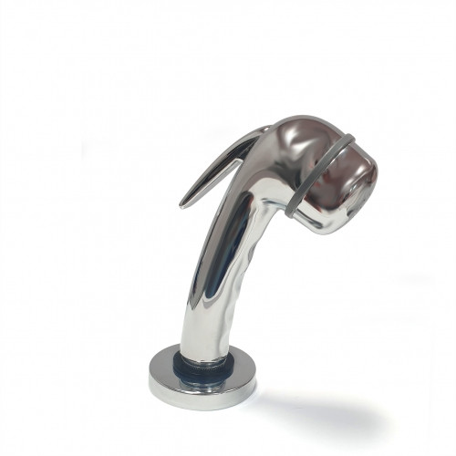 Pull-out straight water saving trigger shower head with holder and hose