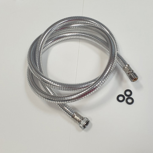 Chrome Effect Plastic Reinforced Shower Hose