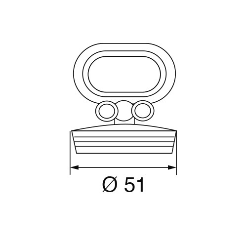 Finger Plug with Stainless Top 51mm