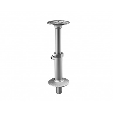 Telescopic manual table pedestal