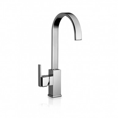 TMQL1500 Chromed brass one handle swivel sink mixer tap square aerator ...
