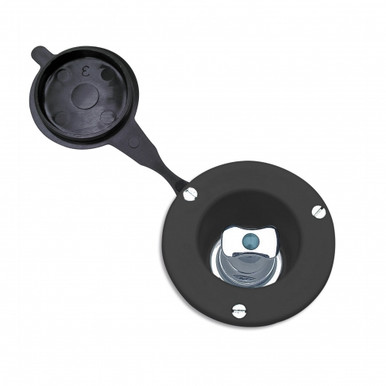 Recessed Cold Only Tap in Black Transom Housing