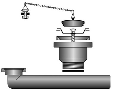 Single waste 40mm with elbow tail