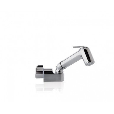 Compact cold only tap with pull-out shower