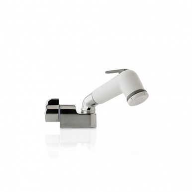 Compact cold only tap with pull-out shower