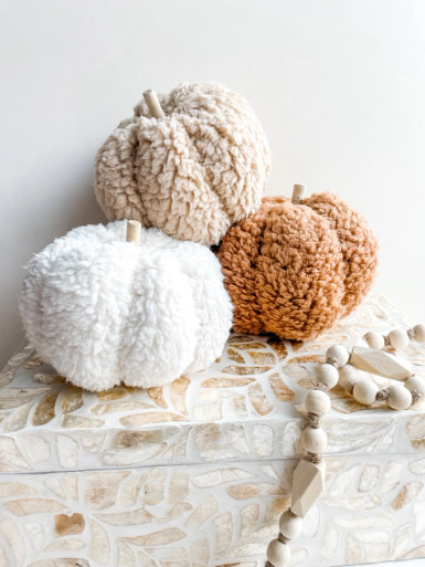 Plush Sherpa Pumpkin - Terra - Lueur