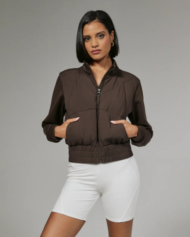 Rev Full-Zip Puffer Jacket - Mocha
