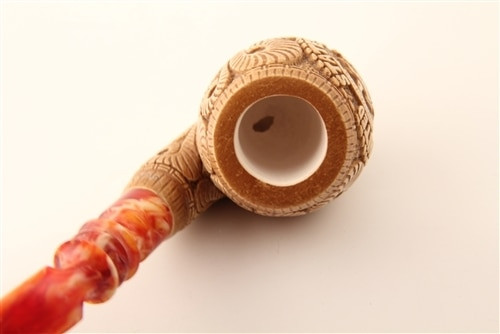 Special Hand Carved USMC United States Marine Corps Emblem Meerschaum ...
