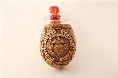 Special Hand Carved USMC United States Marine Corps Emblem Meerschaum ...