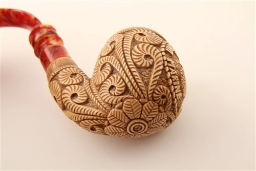 Special Hand Carved USMC United States Marine Corps Emblem Meerschaum ...