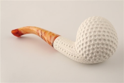 Deluxe Hand Carved Golf Ball Meerschaum Pipe - Buy Meerschaum Pipes on ...